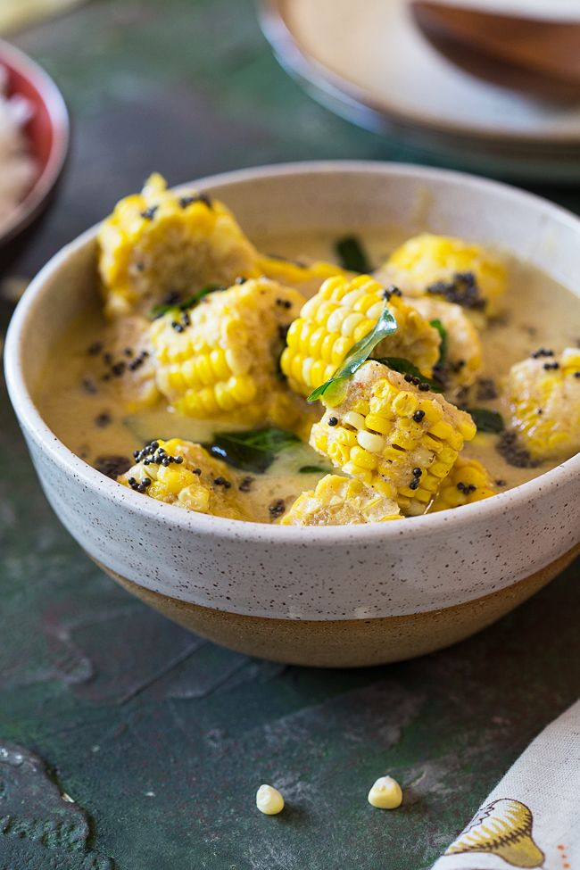 instant pot corn & coconut curry - A Bit Wholesomely